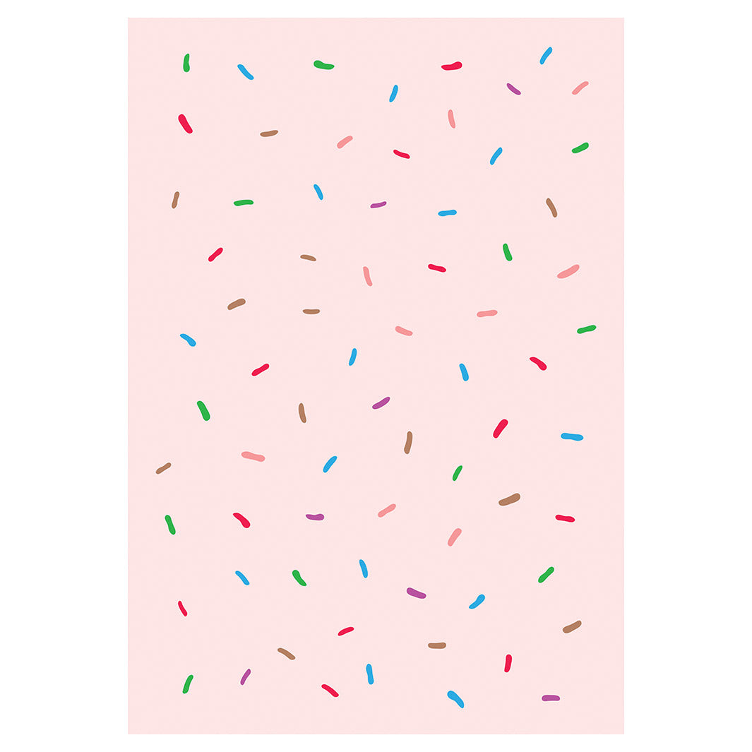 KIDS PINK DONUT SPRINKLES FLEECE BLANKET — Cape Rug, Home & Art