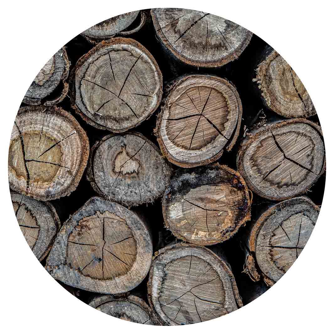 WOOD LOGS PATTERN POT STAND — Cape Rug, Home & Art